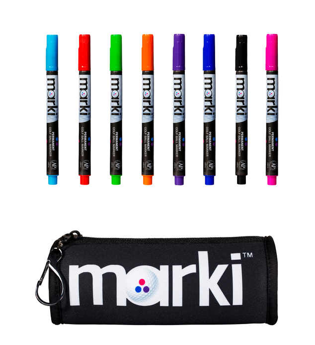 MARKI 8 Pen Pack with Pouch | Golf Suite Shop